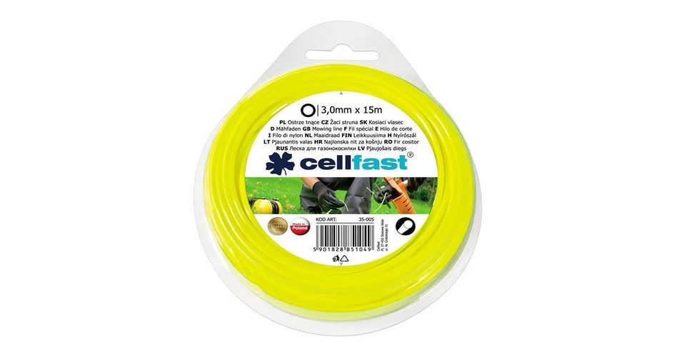 Fűnyíró damilok,CELLFAST Damil kör STANDARD 3,0 mm x 15 m